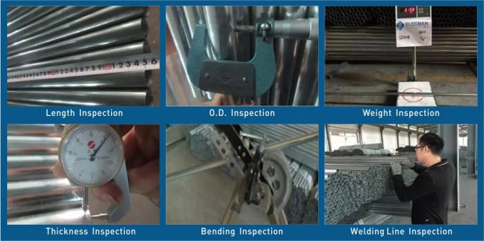 Rigid IEC 61386 Conduits Carbon Steel Electrical Metallic Tubing
