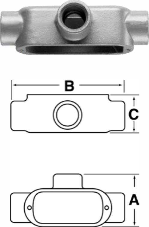 Form 5 Malleable Conduit Bodies IMC Rigid Threaded TB Condulet 1/2" - 4"