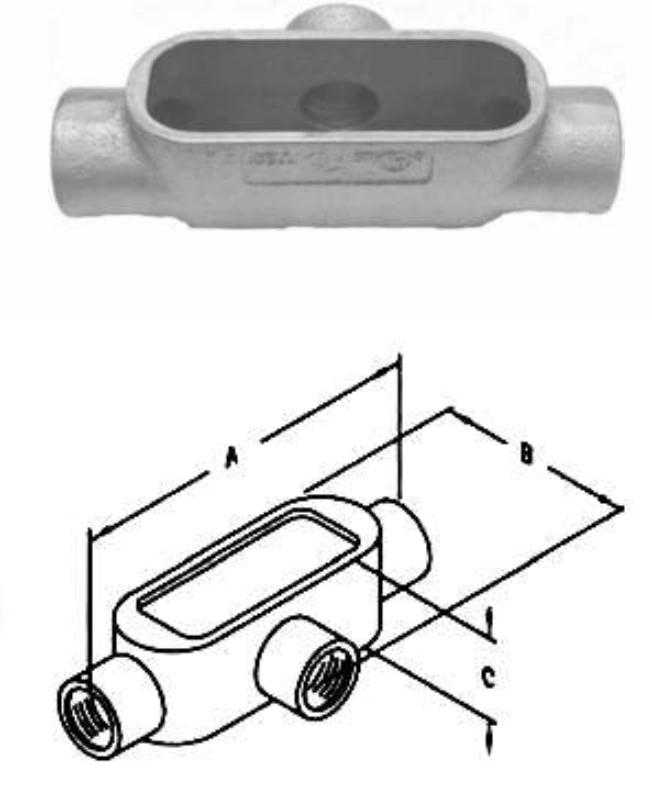 2" IMC Rigid Threaded Form 7 Conduit Bodies Electrical Condulets X type