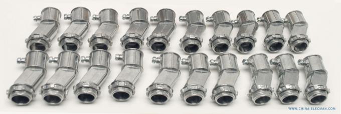 1" Zinc EMT Conduit Fittings Offset Connector Set Screw EMT Conduit To ...