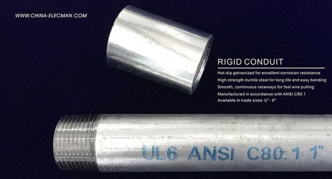 Steel RSC Pipe 2" Rigid Conduit UL6 ANSI 80.1 Standard