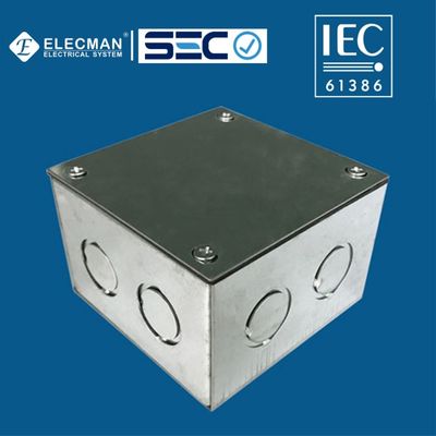 IEC 61386 Steel Electrical Conduit Junction Box Welded Outside ...